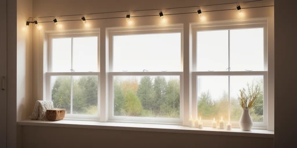 How to put string lights around window? - Lasting Lights