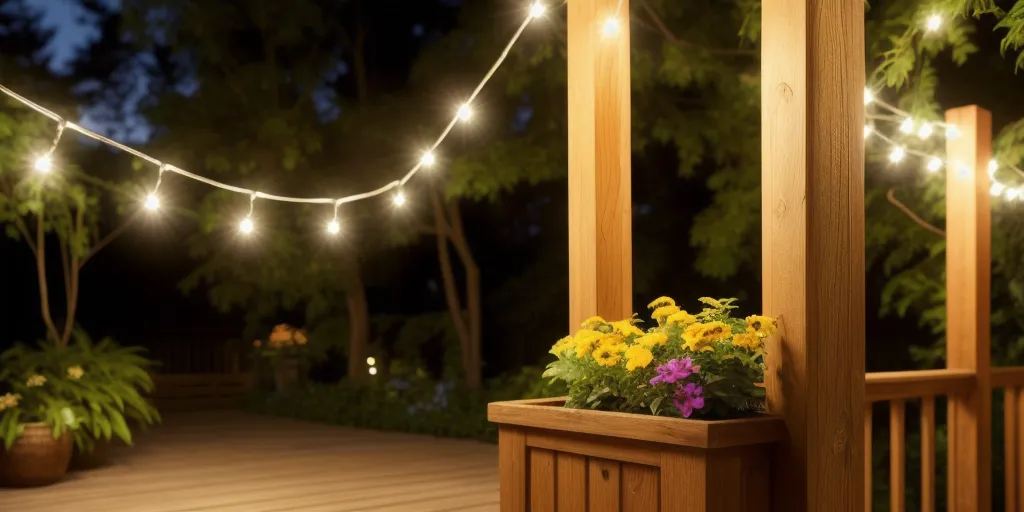 How to make planter posts for string lights? - Lasting Lights
